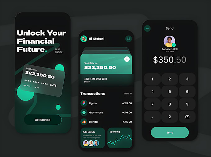 Design a creative mobile app, uiux design in figma by Angelica_bahrin ...