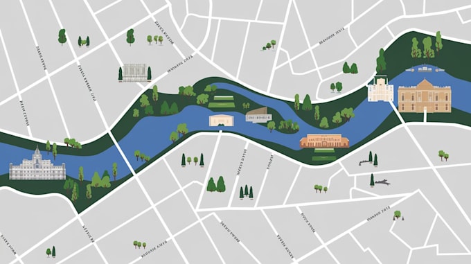 Create vector map, site map, event map in illustrator by Ceyontrick ...