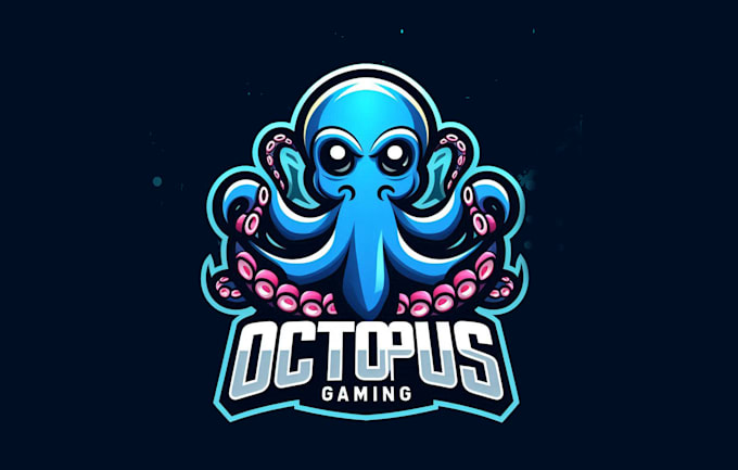 Make an amazing octopus gaming mascot logo with unlimited revision by ...