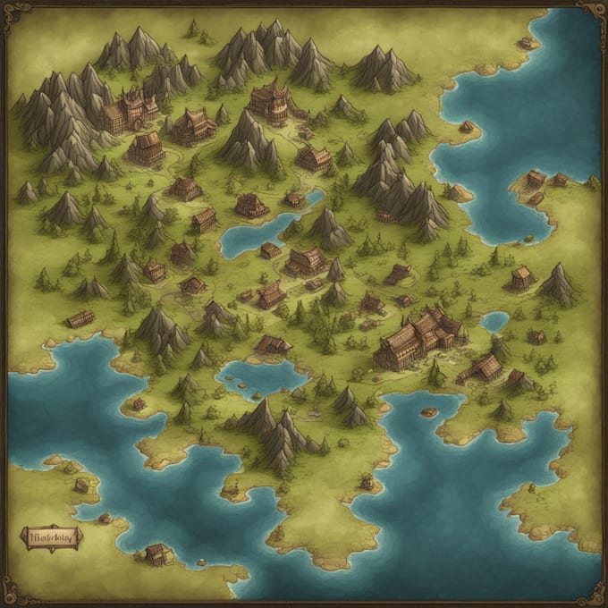 Make a high quality digital fantasy map by Jaimarks | Fiverr