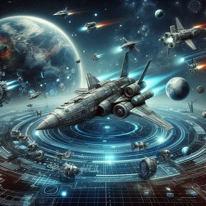 Create you a spaceship and futuristic science fiction by Marenete | Fiverr