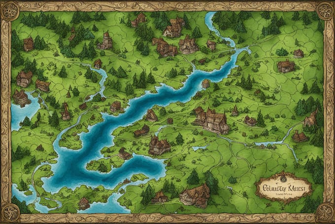 Create extremely complex fantasy maps for you by Otuirppi | Fiverr