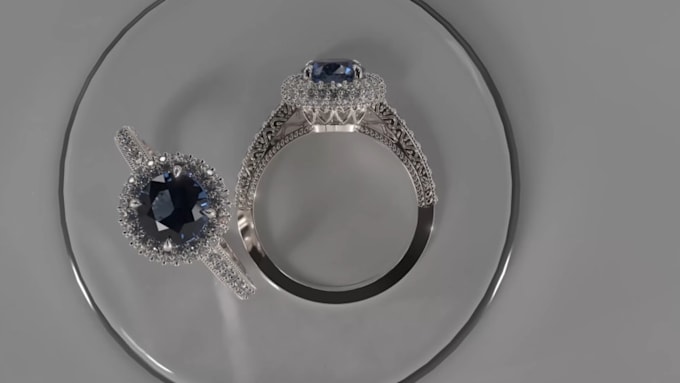 Make 3d jewelry design 3d jewelry animation 3d ring animation jewelry ...