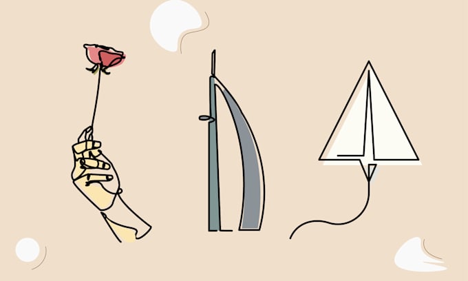 Draw one line animation by Hiratabassum1 | Fiverr