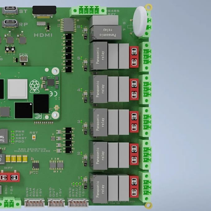 Design pcb schematic, pcb board using altium and kicad by Engrnaheem1 ...