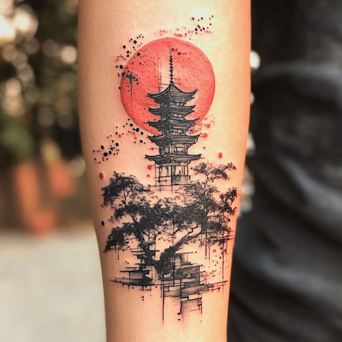 Make a custom and professional japanese tattoo design by Cooteezelle ...