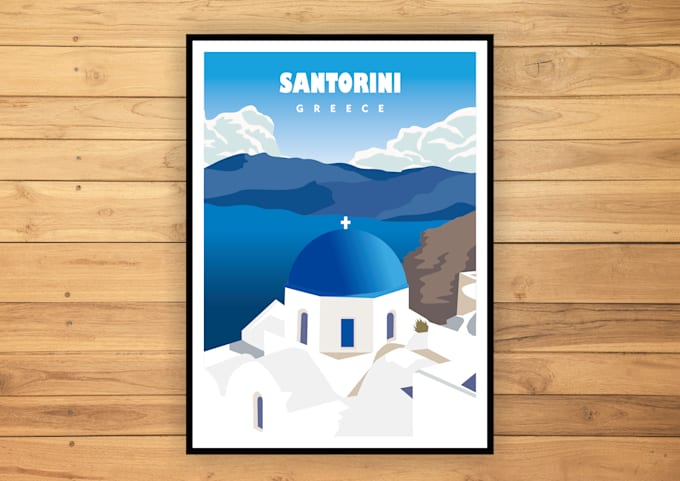 Design the best retro vintage travel poster by Andiyunus08 | Fiverr