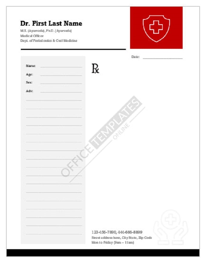 8 give doctor prescription pad templates in ms word 2 hour delivery by ...