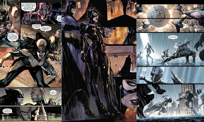 Draw comic book page anime manga graphic novel book cover design ...