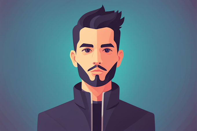 Create a unique flat vector illustration by Saretteritz | Fiverr