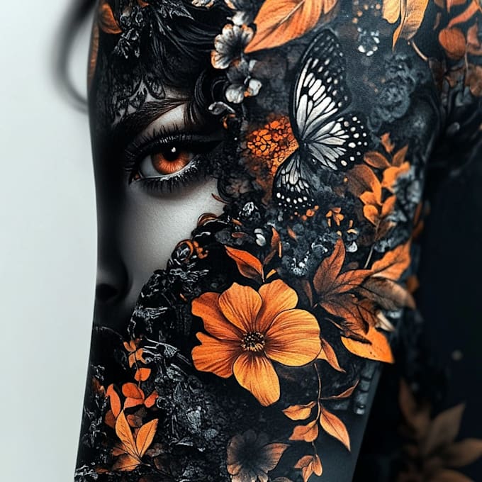 Draw a custom tattoo sleeve art for you by Jerilenreene | Fiverr