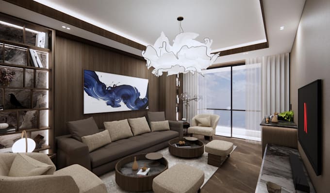 Design and render realistic 3d interior for your dream space by Ritika ...