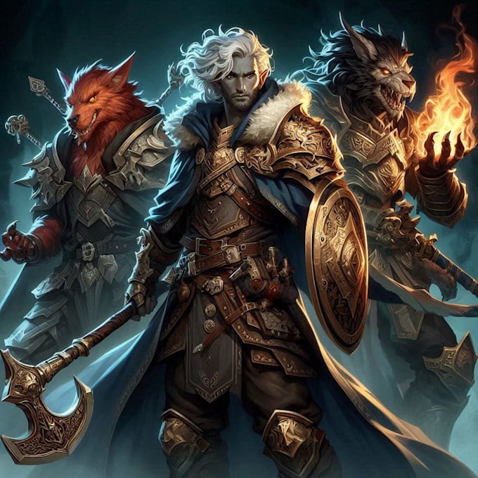 Make dnd character art and dnd character art by Lgseang | Fiverr