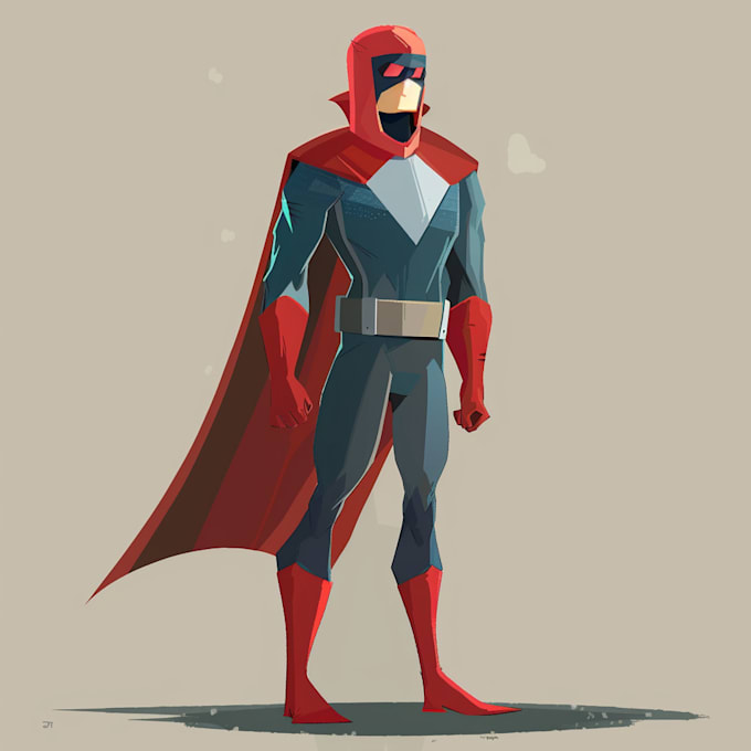 Design superhero character design art by Deleusa | Fiverr