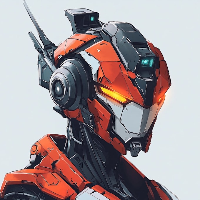 Make a unique mecha robot art or any 2d character by Avarileming | Fiverr