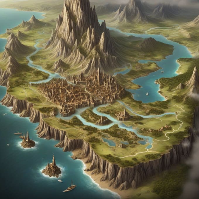 Create an custom fantasy maps for you by Britnatters | Fiverr