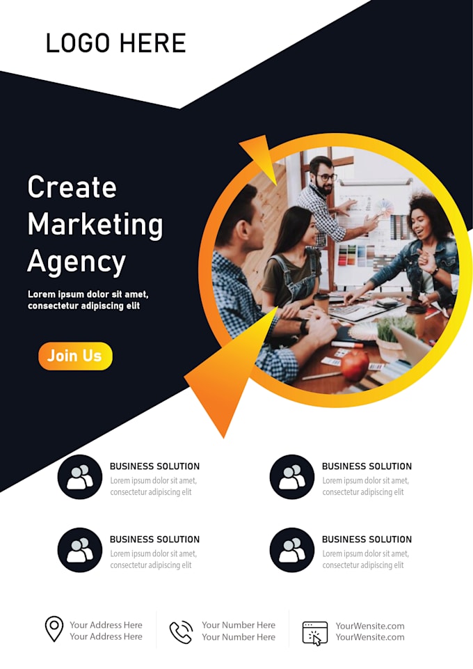 Design company flyer at cheap rate by Amna_barkat | Fiverr