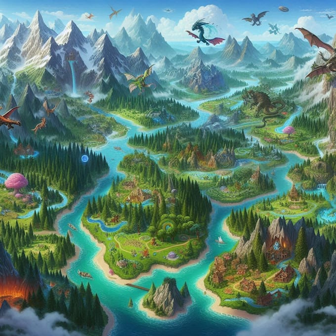 Create a custom fantasy map by Fausmuoza | Fiverr