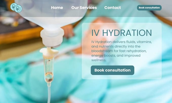 Design iv hydration website iv therapy website redesign iv hydration ...