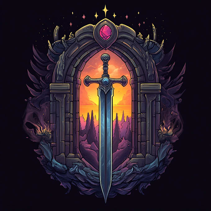 Make a custom fantasy, rpg, sci fi animated game logo by Farkraeme | Fiverr