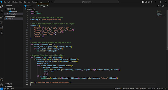 Create custom python automation scripts by Yadav_suyash | Fiverr