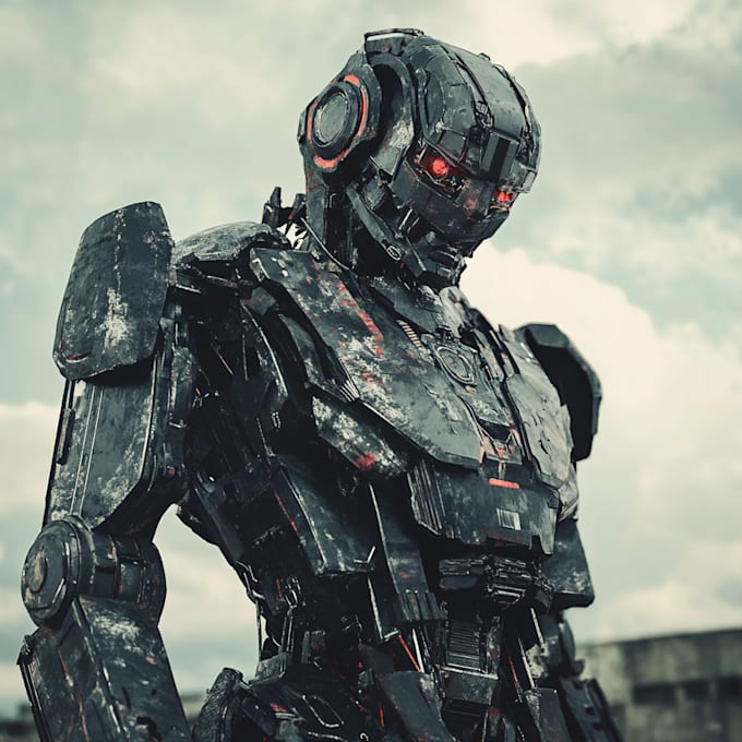 Do an awesome custom mecha, cyborg and robot character by Dustinkenzie ...