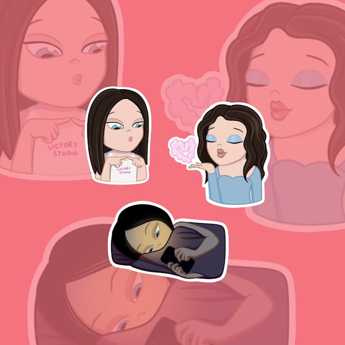 Create custom sticker pack by Naanishere | Fiverr