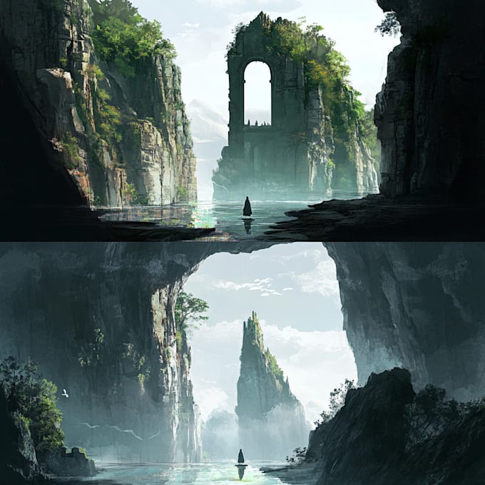 Create environment concept art by Ahaadiya | Fiverr