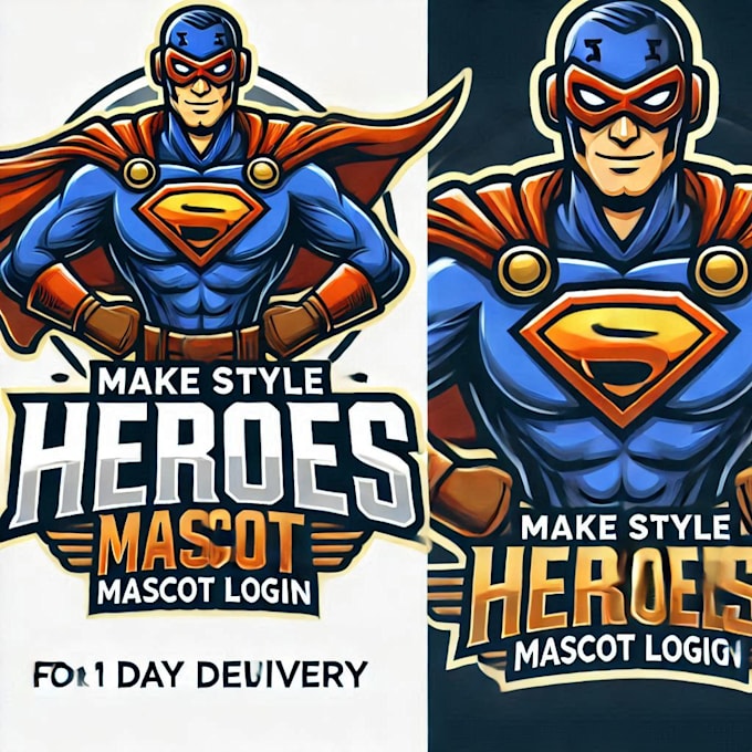 Make style heroes mascot logo design service for 1 day delivery by ...