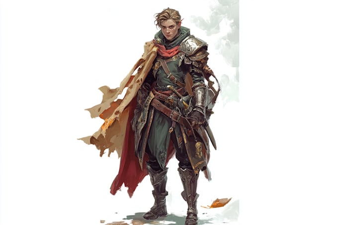 Draw a fantasy, dnd character art and character illustration by ...