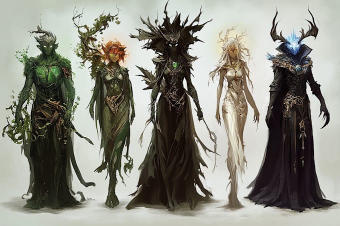 Draw splash art and fantasy concept art dnd illustrations by ...