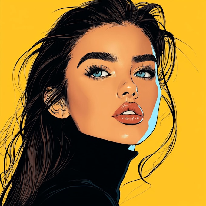 Draw your portrait or character in pop art or comic style by ...