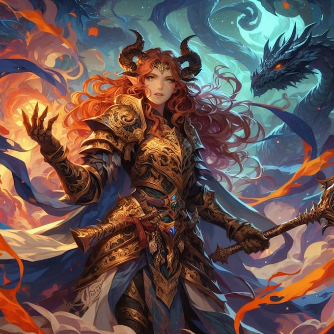 Make your dnd or original character art by Inflationshine | Fiverr