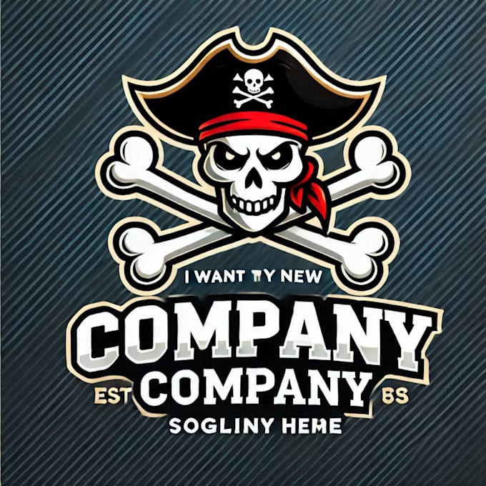 Do wonderful crossbones mascot logo design with 1 day delivery by ...