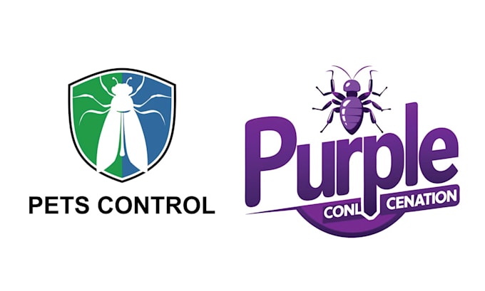 Create unique cartoon pest control logo by Powerac | Fiverr