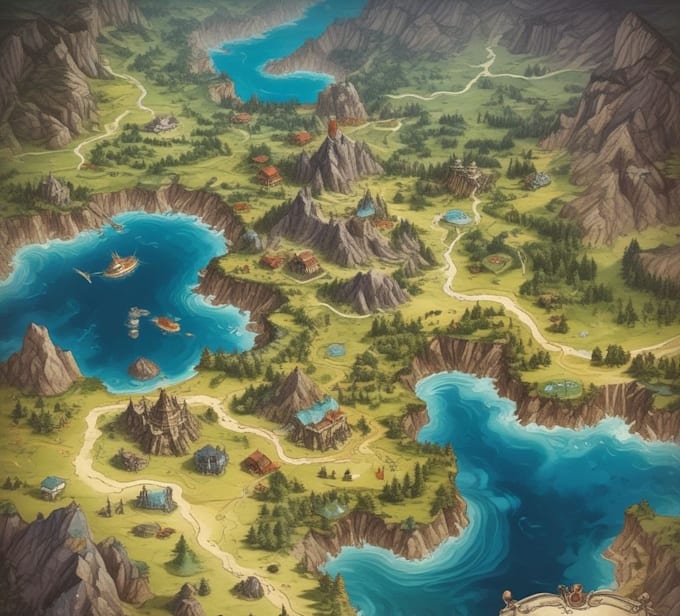 Create custom fantasy map for dnd world map by Maunatouopo | Fiverr