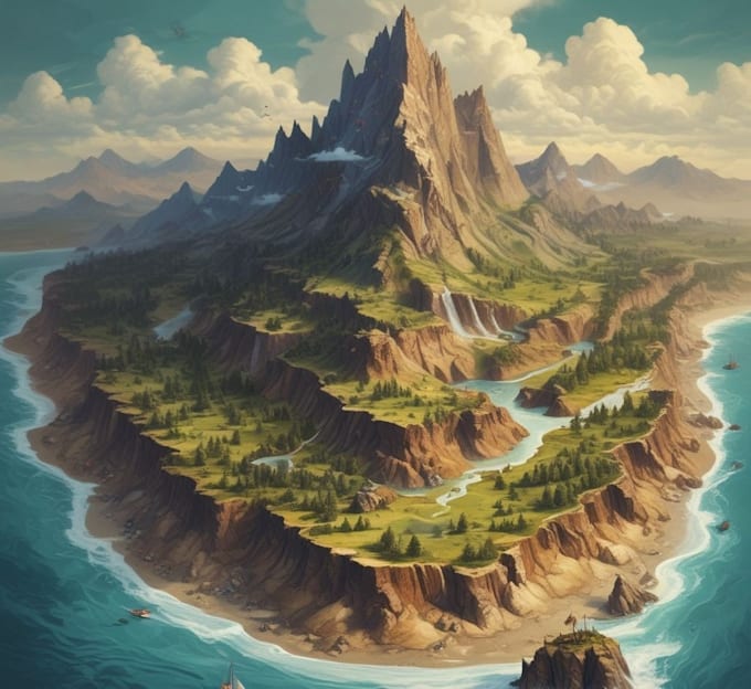 Make fantasy maps of world, region for your rpg game by Rsayatoongo ...