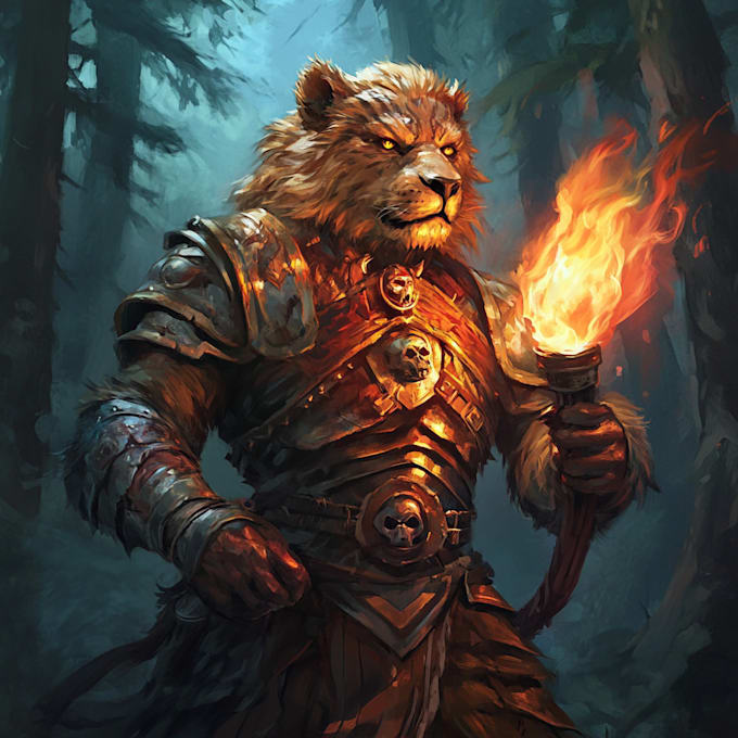 Draw a fantasy character art for dnd or similar by Rukaiyaburi | Fiverr