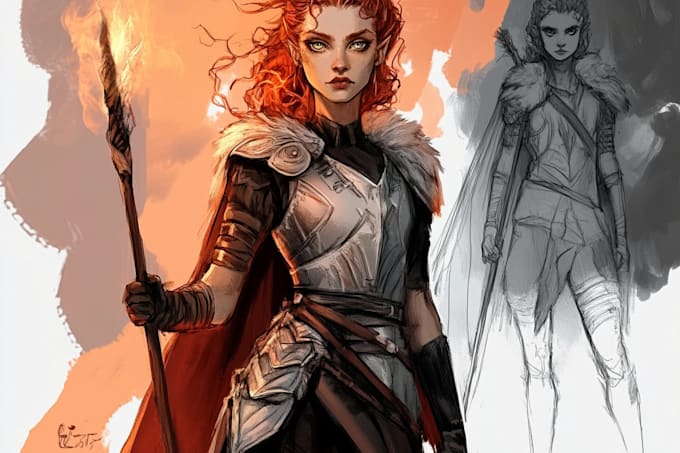 Draw your dnd character art by Sodnith | Fiverr