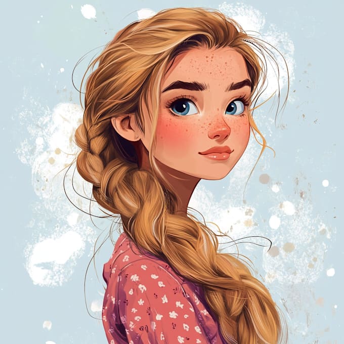 Draw you as a disney princess by Irenebischof | Fiverr