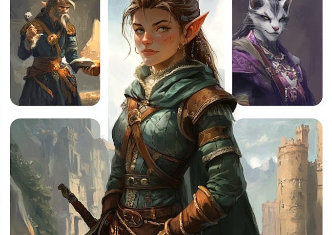 Design unique dnd character art for you by Vridron | Fiverr