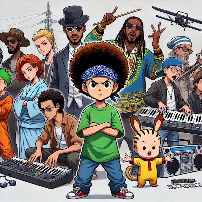 Design custom 2d images in the boondocks style by Fawadev | Fiverr