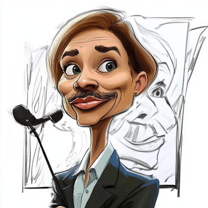 Draw nice cartoons and caricatures by Corpuzzlaga | Fiverr