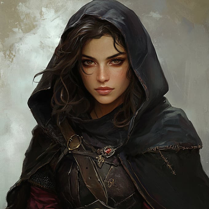 Draw a realistic dnd character art for you by Latathnae | Fiverr