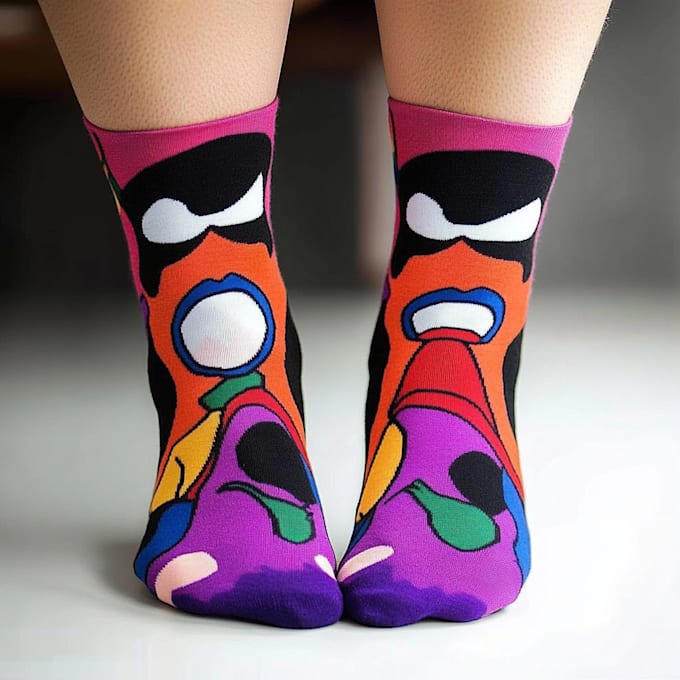 Design unique socks for you by Gazifun | Fiverr