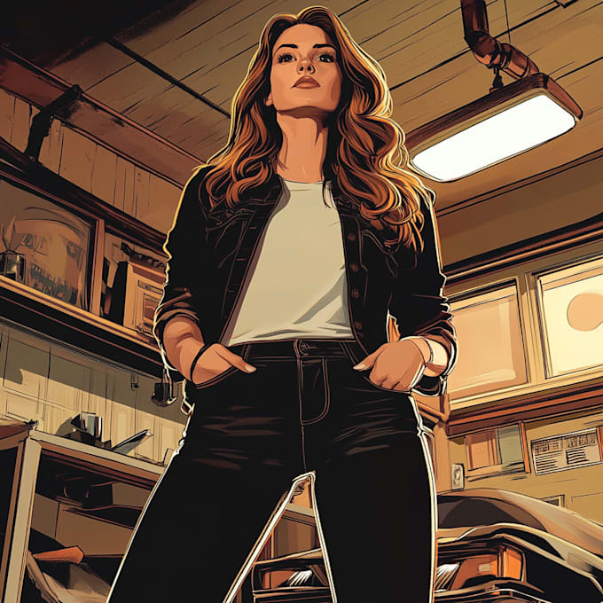 Draw a cover art or comic cover art by Pellirvydd | Fiverr