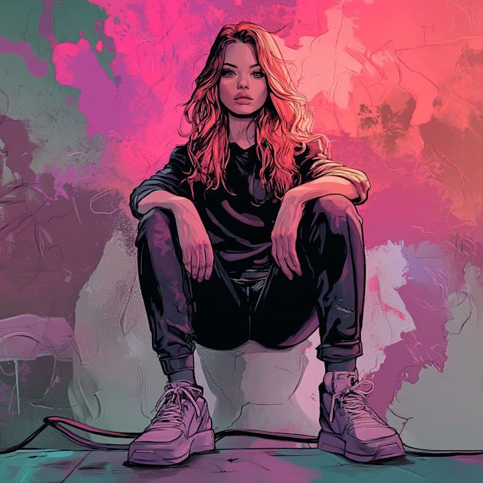 Draw a cover art or comic cover art by Hellevret | Fiverr