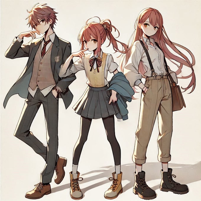 Make a anime couple character art for you by Mulaunseox | Fiverr