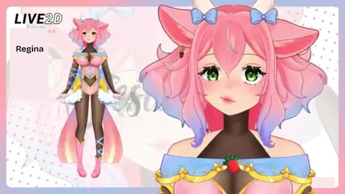 Draw and rig 2d vtuber, vtuber character, vtuber rig using pro live2d ...