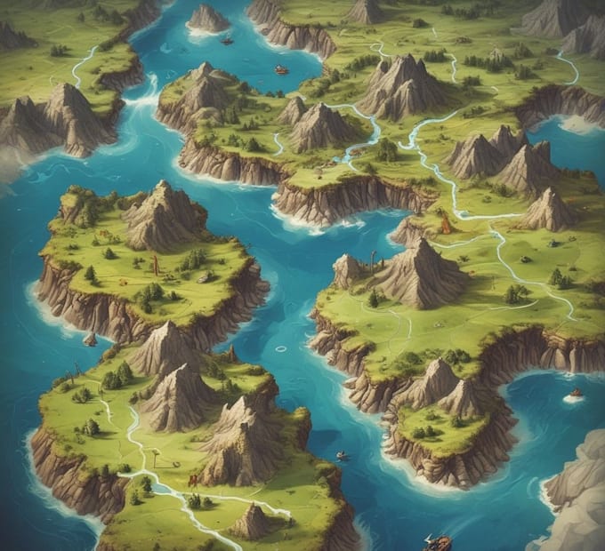 Create a custom fantasy map by Noloanga | Fiverr